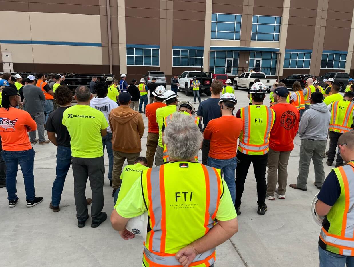Faith Technologies Incorporated Team Members Pause for Nationwide ...